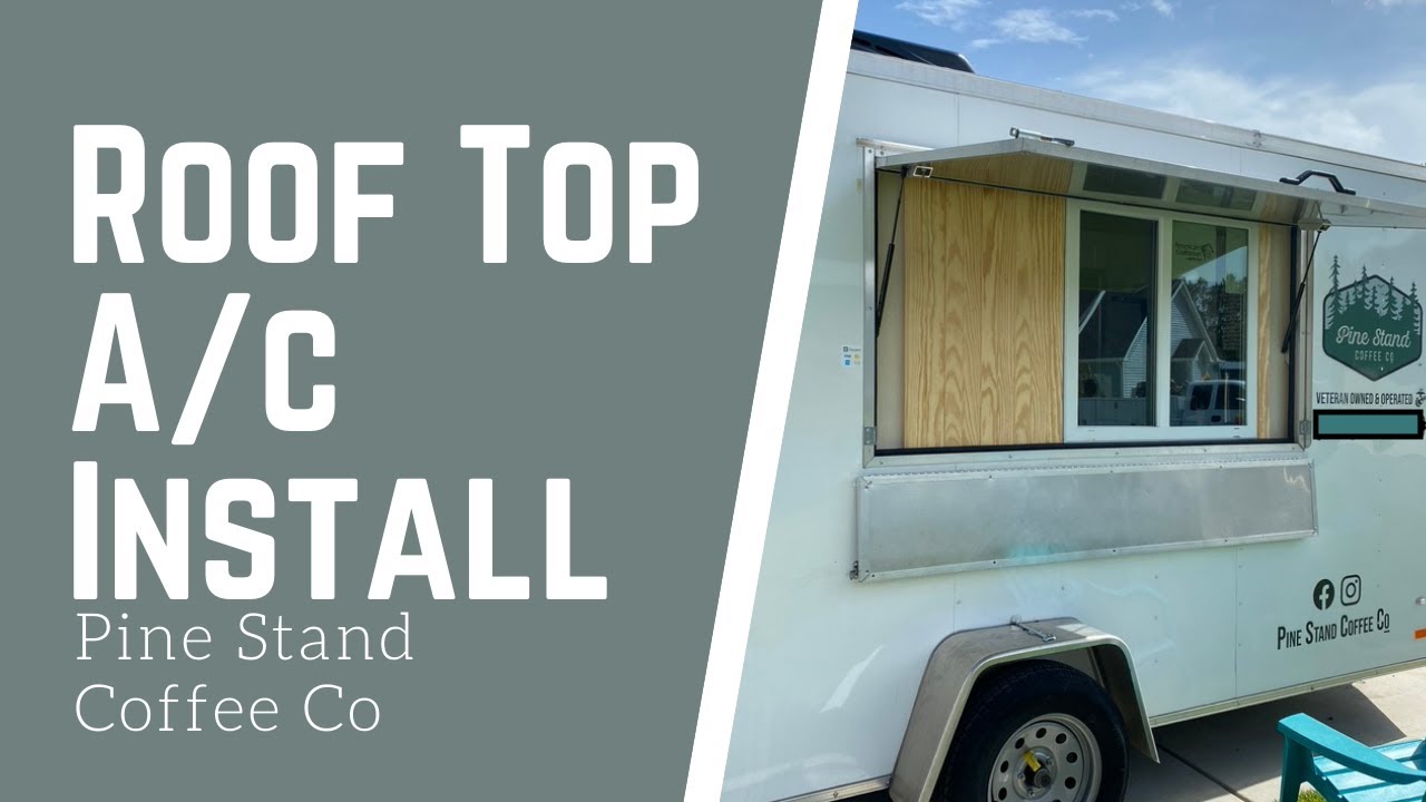 Utility Trailer Air Conditioner Install - YouTube