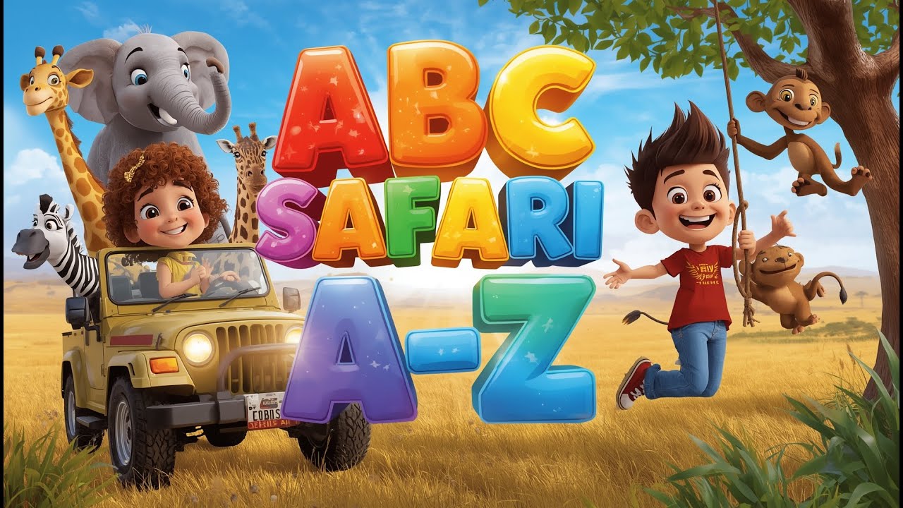 Alphabet Animals Safari Adventure 🦁🐘 | ABC Animals A to Z for Kids ...
