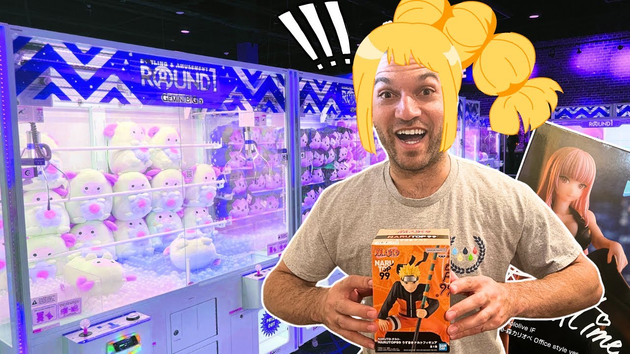 Winning ANIME Prizes at Round1 Arcade! - YouTube