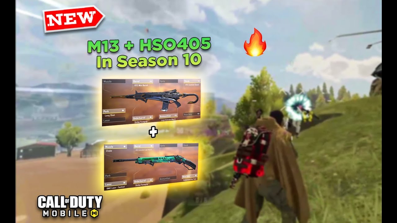 *NEW* Best Combo M13 + HSO405 In Season 10🔥🔥Solo Vs Squad | Cod Mobile ...