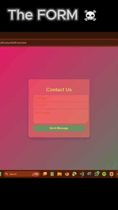 Building a Contact Form (with JavaScript Validation!) - YouTube