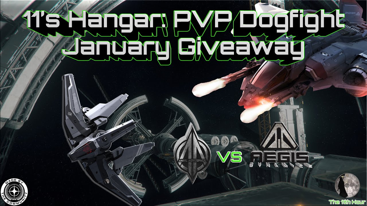 Star Citizen Hawk vs Sabre (PVP Dogfight) Anvil Giveaway (Alpha 3.12 ...