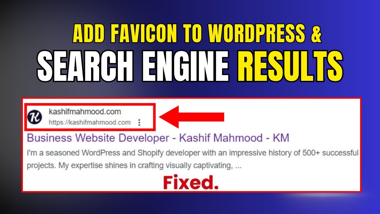 Show Favicon in Search Engine Results 2025 | How to Add Site Icon in ...