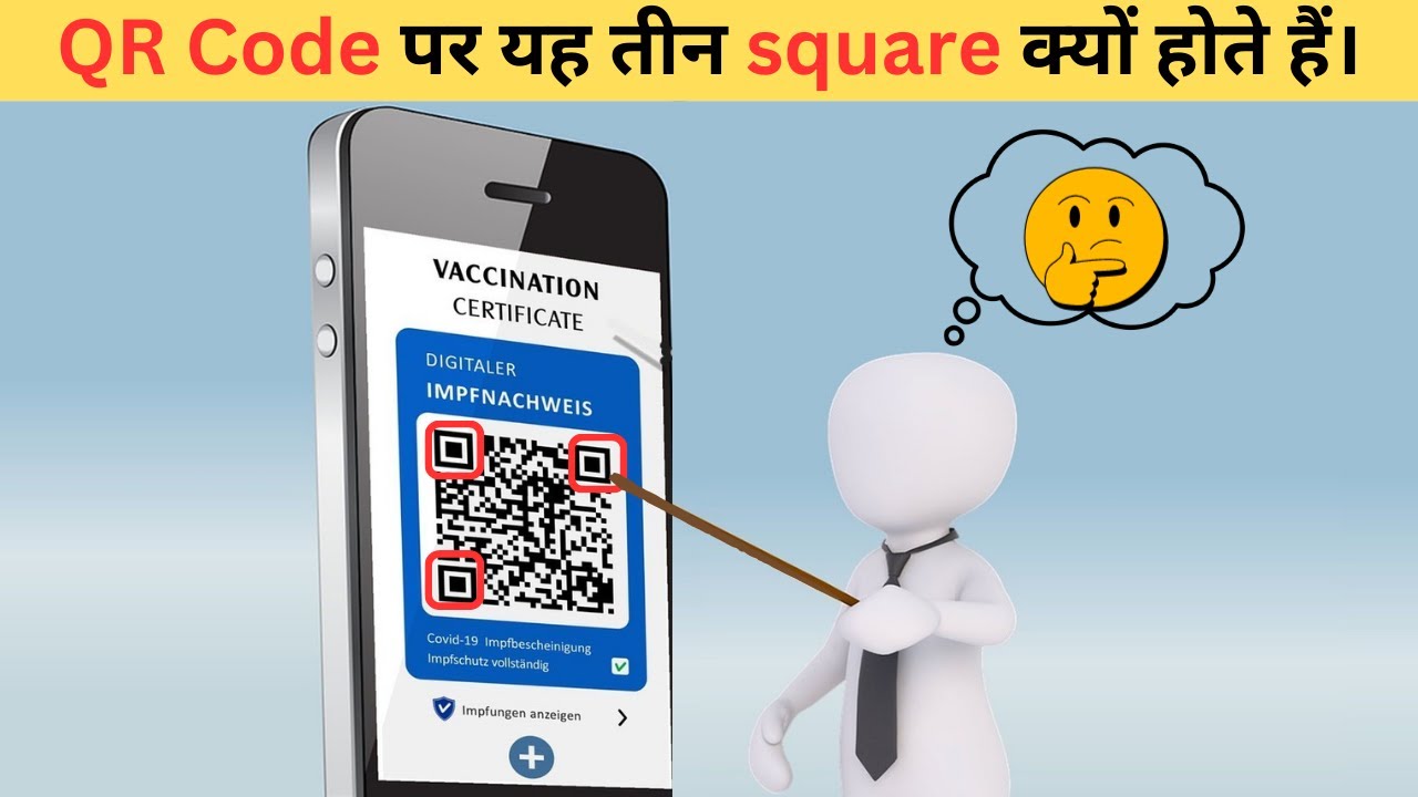 QR Code Mai 3 Square Kyu Hote Hain | Why are there three squares in the ...
