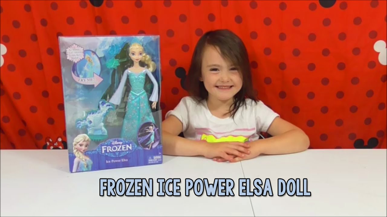 Disney Frozen Ice Power Elsa Doll Review - Scarlett's Playdate - YouTube