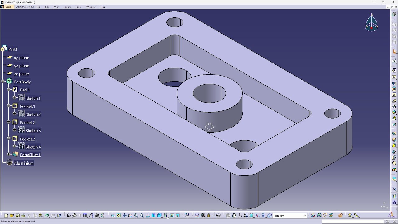 Easy Steps To Create Awesome CATIA V5 Models - Part 1 - YouTube