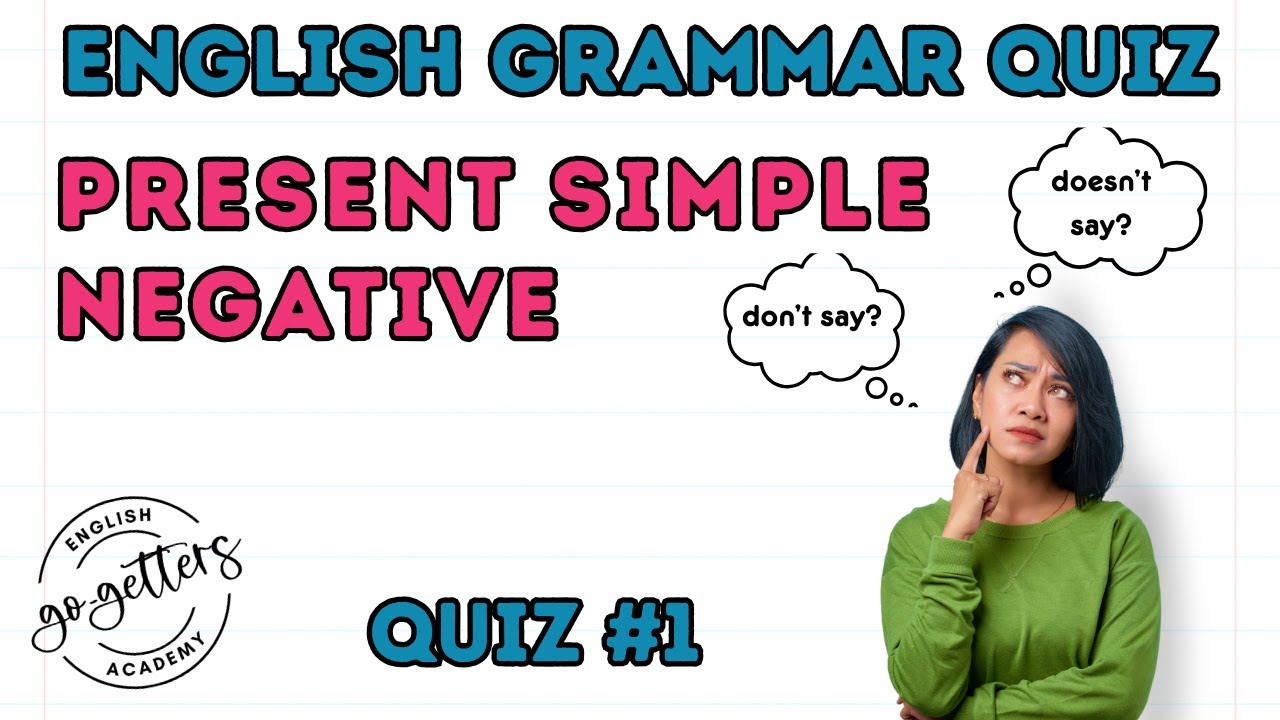 Present Simple Negative Sentences | English Grammar Quiz (A1–A2 Level ...