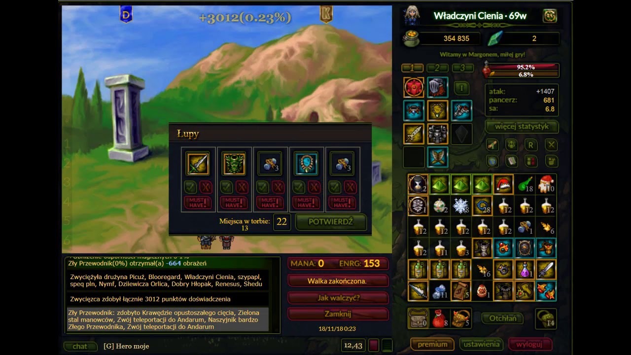 Margonem Hutena mix herosów *Lega z Kościeja!* - YouTube