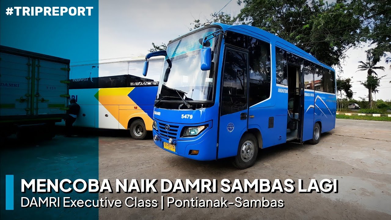 MENCOBA BUS DAMRI SAMBAS LAGI | Trip Report DAMRI Executive Class ...