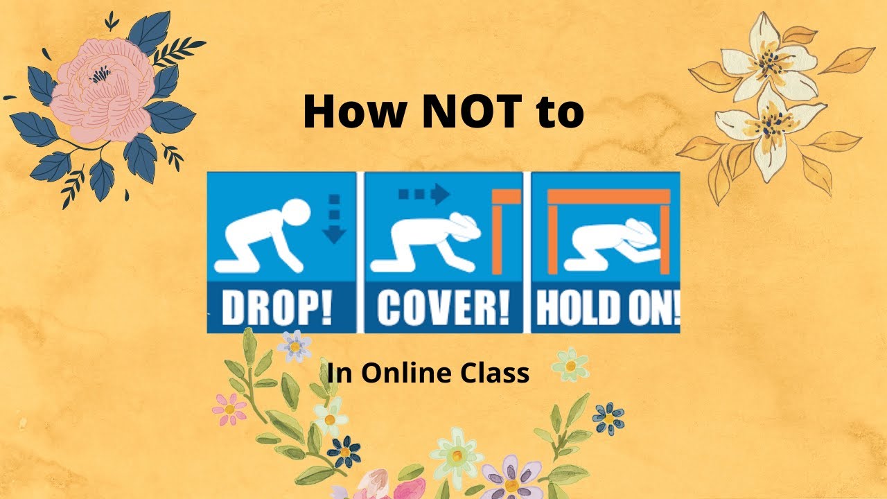 how NOT to duck cover and hold (Tagalog) #OnlineClass #DuckCoverAndHold ...