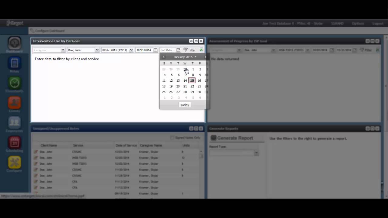 Dashboard: Intervention Use by ISP Goal Dashlet - YouTube