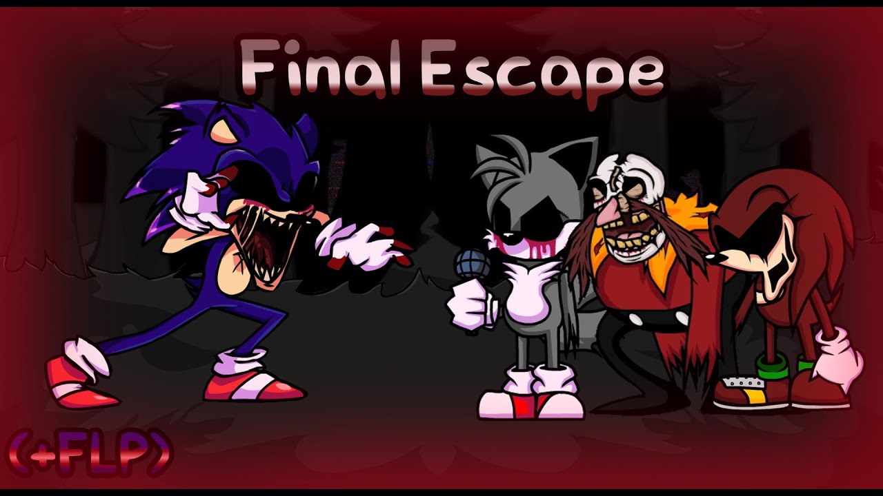 Final Trouble ( FNF Final Escape But Tails Knuckles eggman sing🎤) (FNF ...
