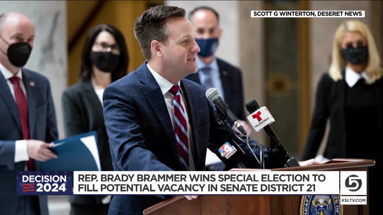 Rep. Brady Brammer wins special election for Utah Senate seat - YouTube