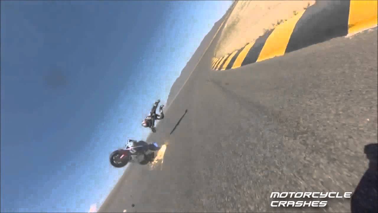 High Speed Motorcycle Crash At Track! - YouTube