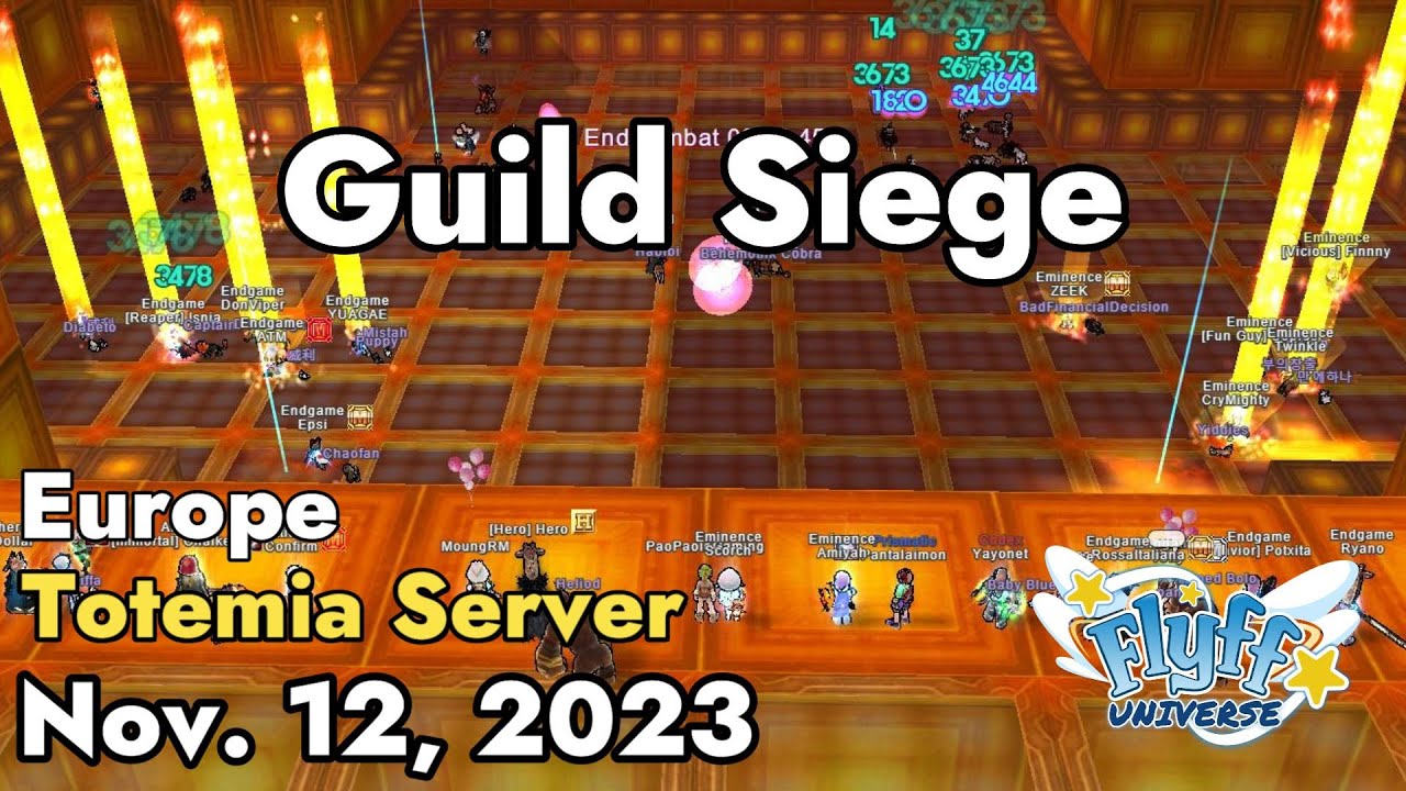 Guild Siege (Totemia) November 12, 2023 | Flyff Universe - YouTube