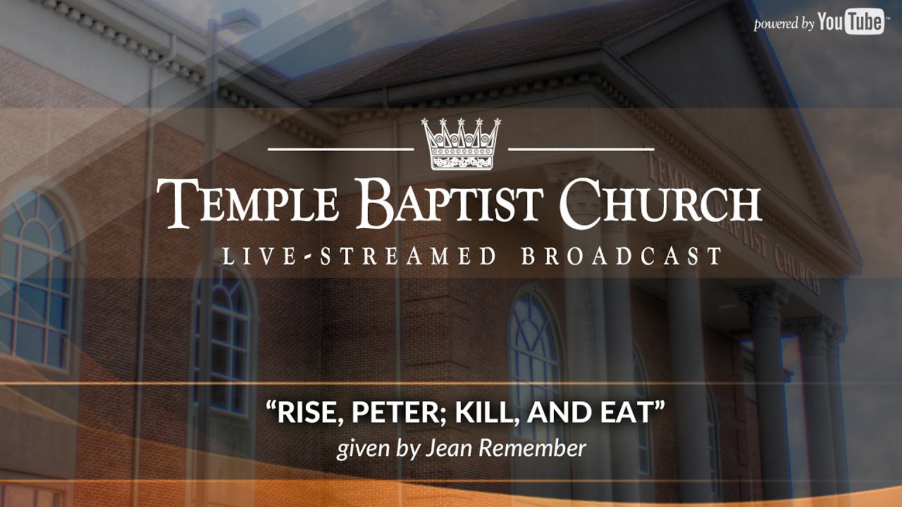 "Rise, Peter; Kill, and Eat" • Given By Jean Remember • March 2, 2025 ...