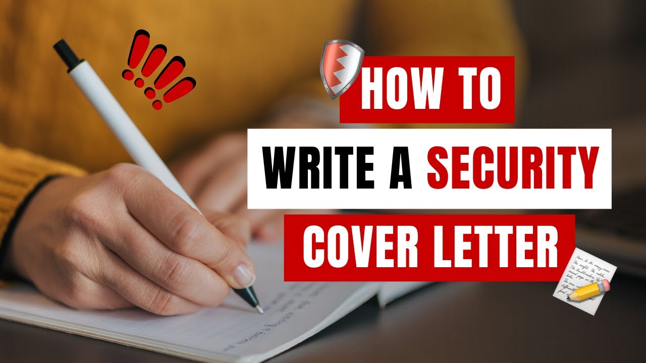 How To Write A Security Guard Cover Letter - YouTube