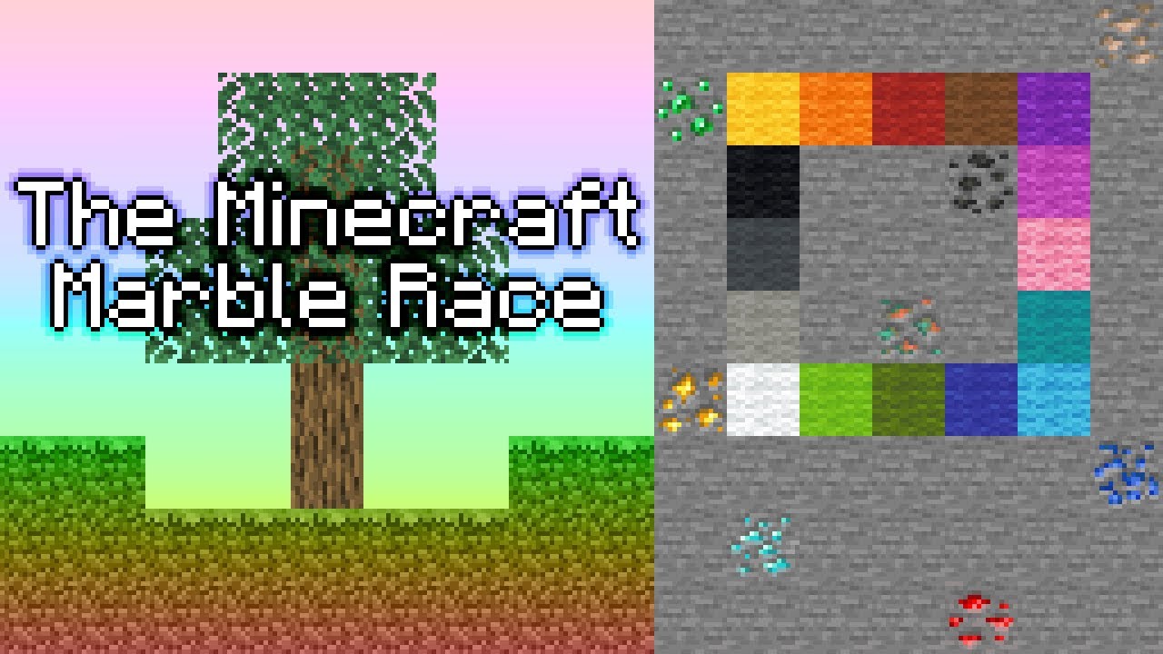 The Minecraft Marble Race - YouTube