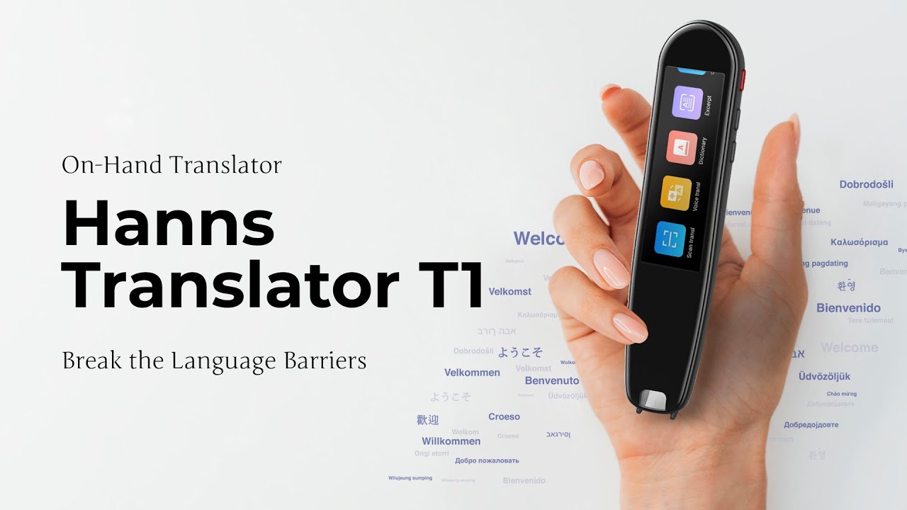 Hannspree HannsTranslator T1 | On-Hand Translator - YouTube