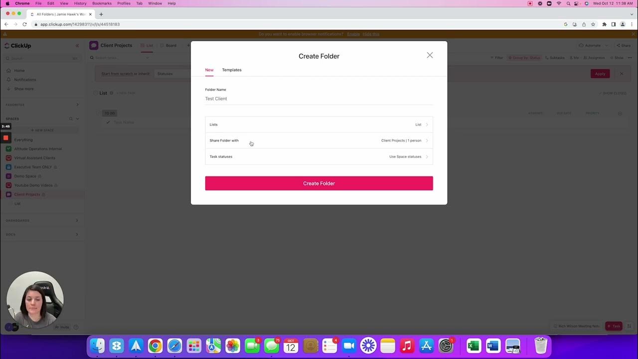ClickUp Basics - Create Spaces, Lists and Tasks - YouTube