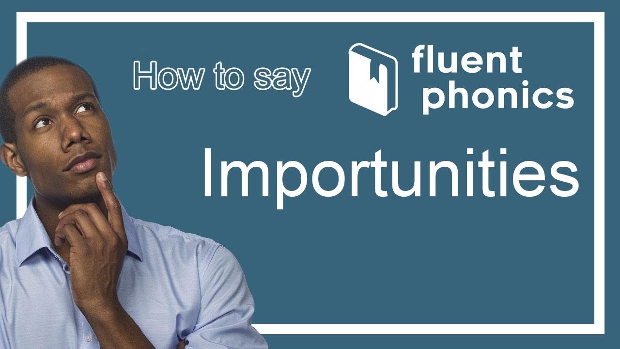 How to pronounce the word Importunities | With definition & example ...