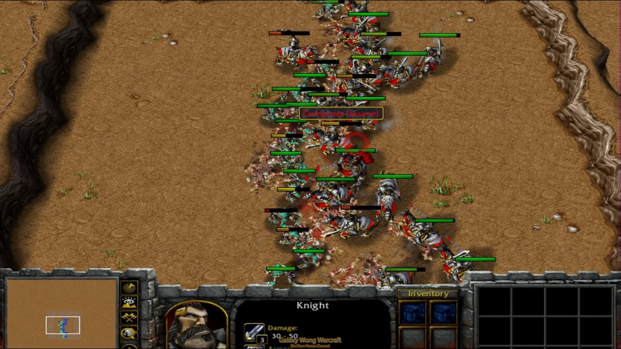 50 Ghoul (100 Food) vs 25 Knight (100 Food) Fully Upgrade 1080p - YouTube