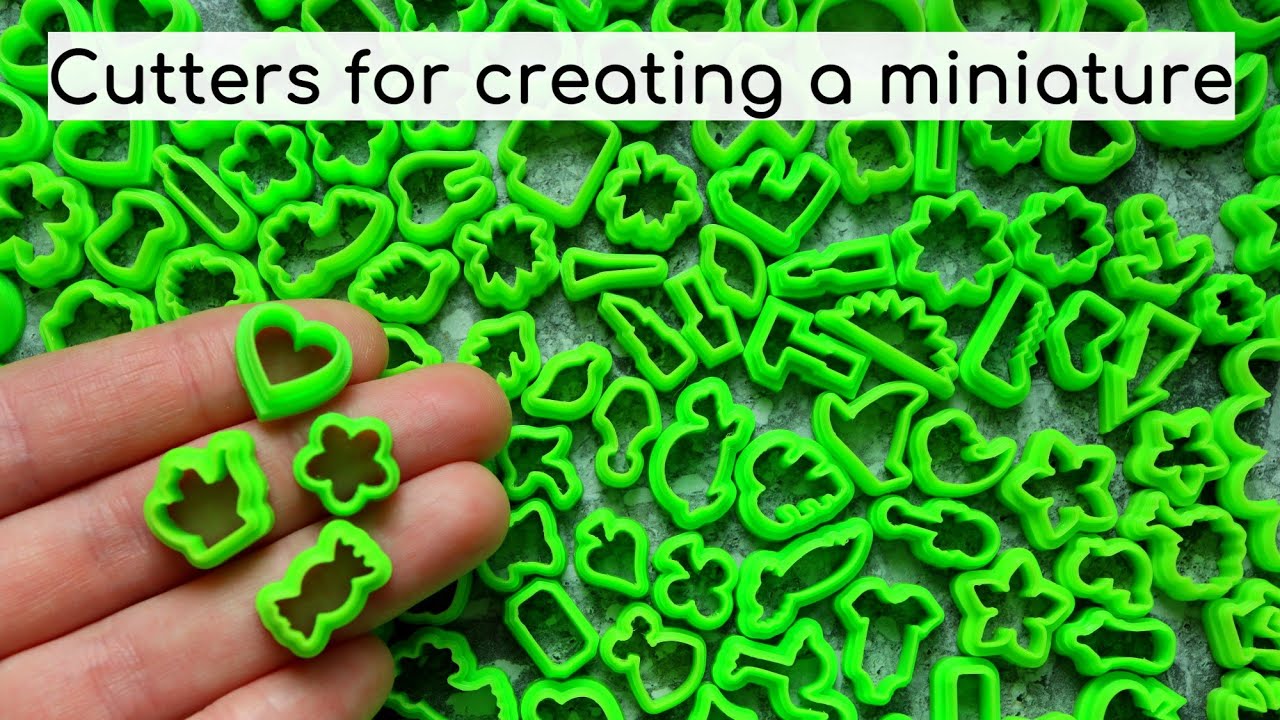 Exclusive cutters for creating miniatures. Own production. - YouTube