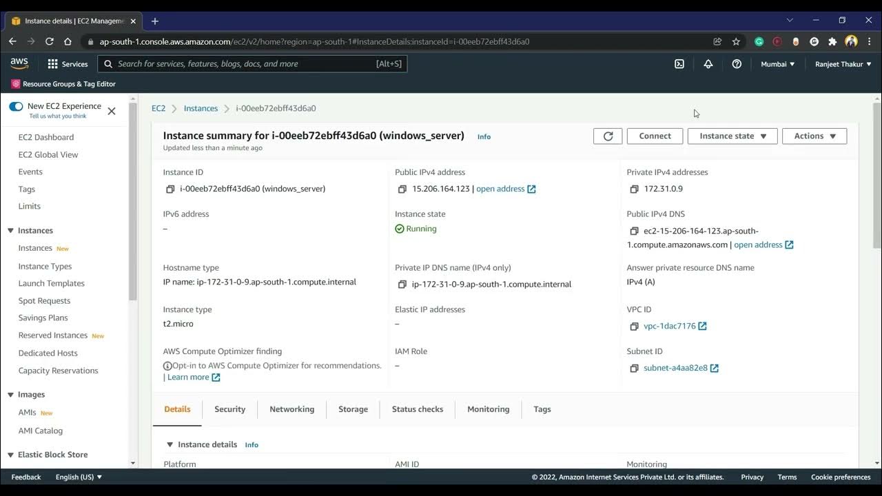 Launch and Connect Windows Server on Aws Cloud - YouTube
