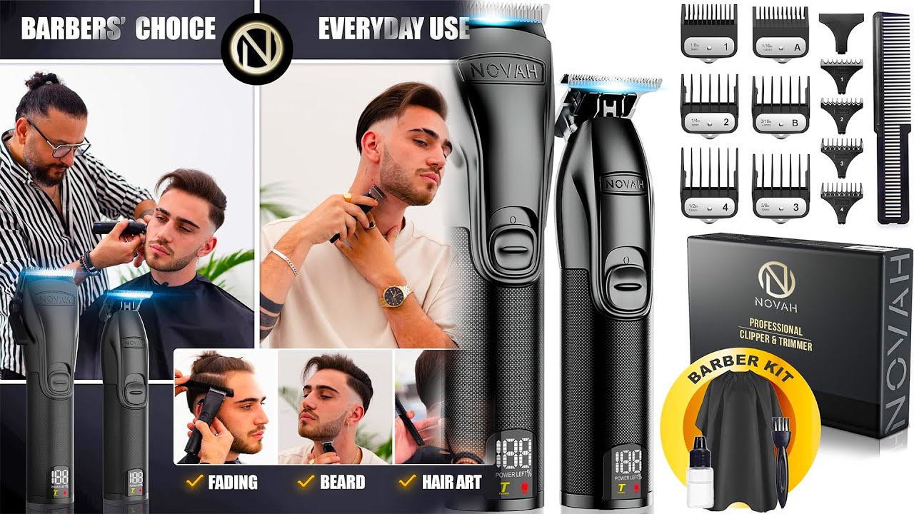 Novah® Professional Hair Clippers – Ultimate Barber Set for Men! 💈 ...