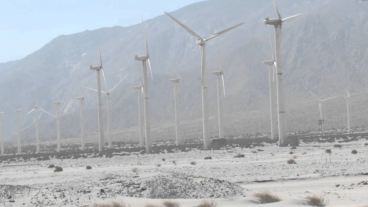 wind turbines in motion - YouTube