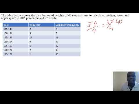 How to calculate median Quartiles Percentile and decile of grouped data ...