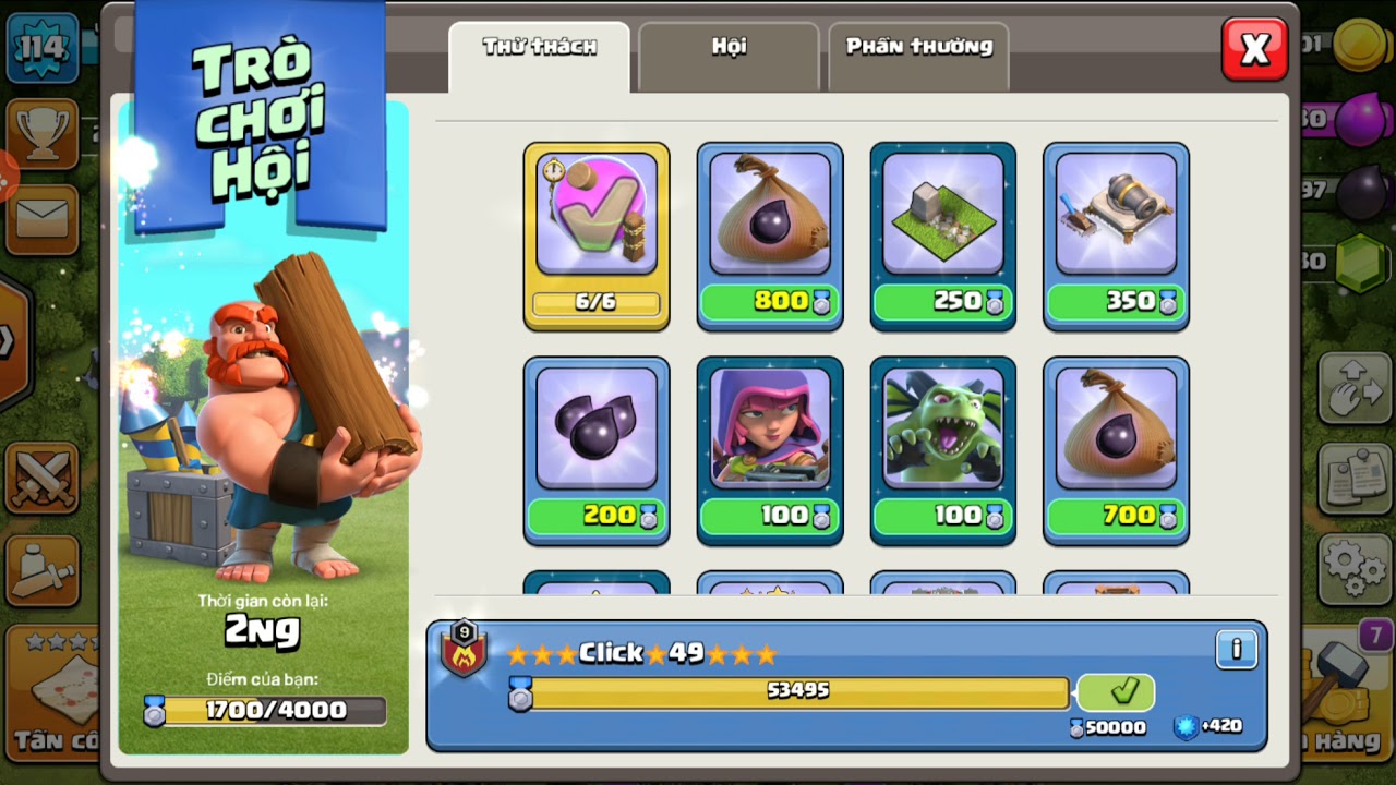 Chơi thử nhân vật mới cập nhật từ game brawl stars qua coc El Primo ...