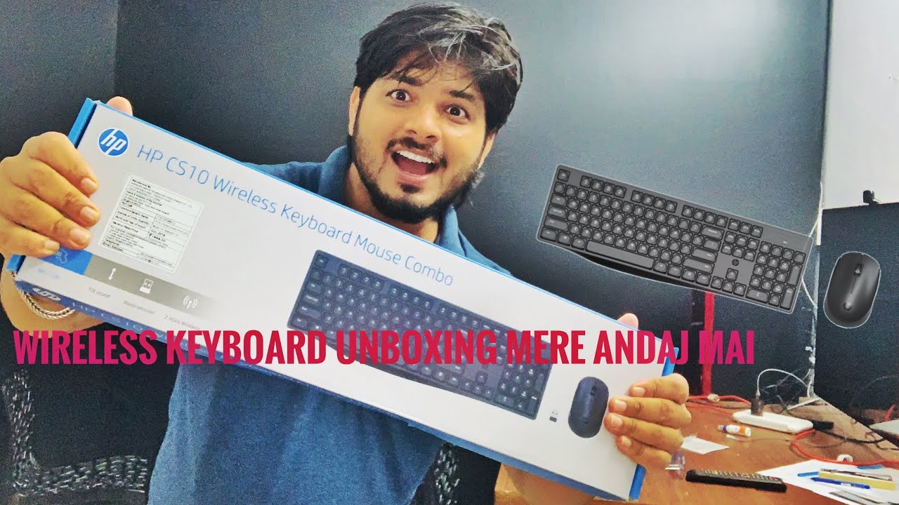 HP CS10 WIRELESS KEYBOARD AND MOUSE COMBO UNBOXING | by Amit Tiwari ...