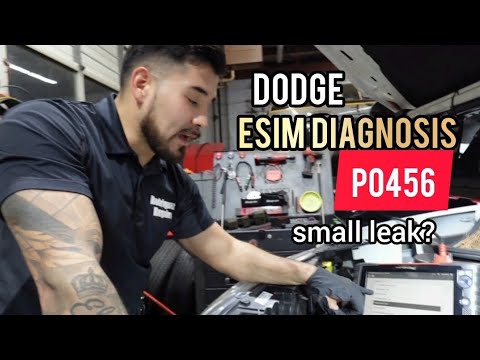 Dodge ESIM (Leak Detection Pump) Small Leak Diagnosis P0456 EVAP - YouTube