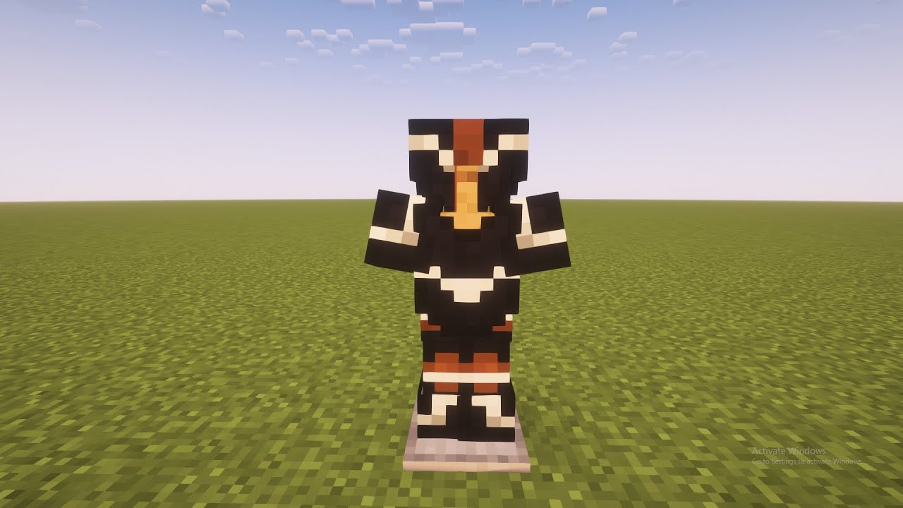 How To Make Batman Armor In Minecraft - YouTube