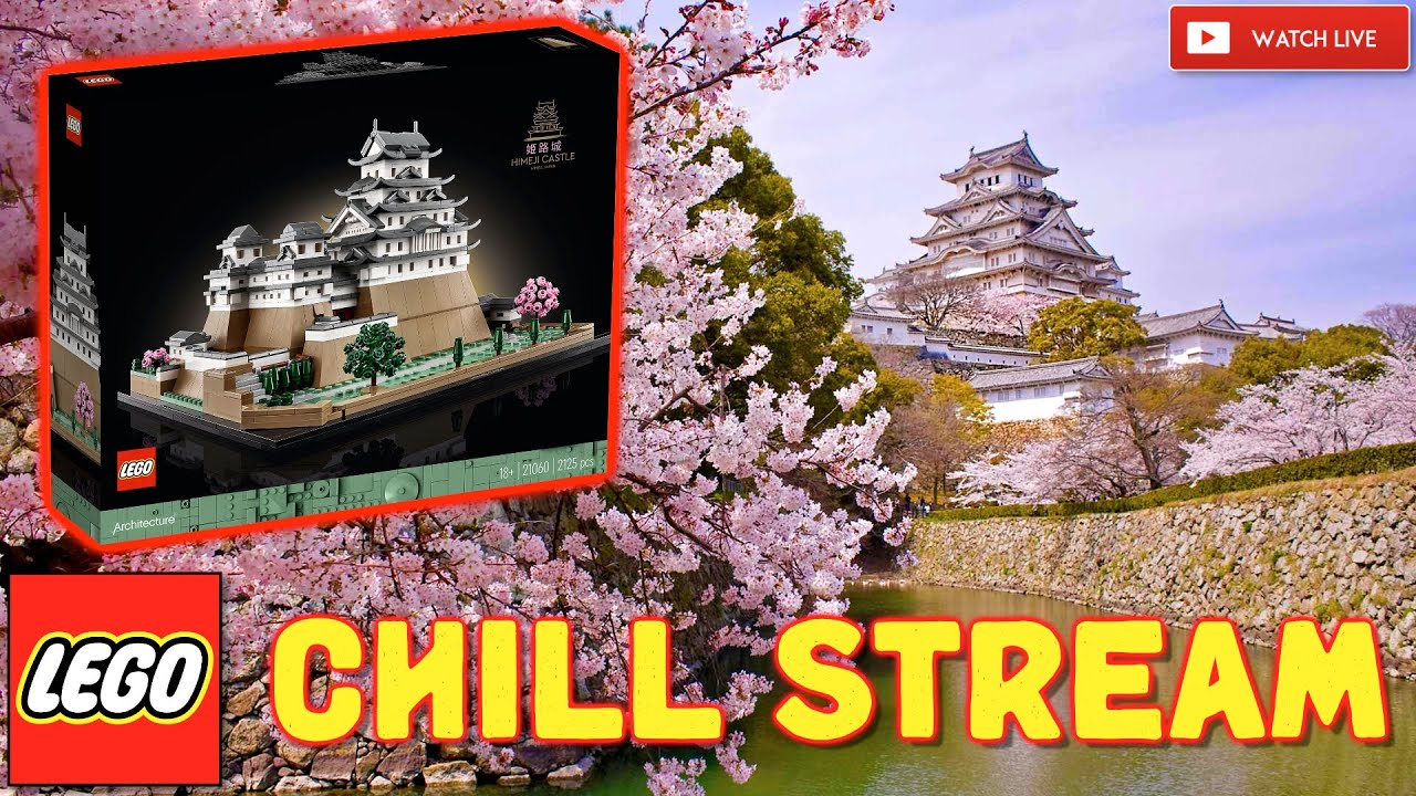 LIVE Hangout! | Chill LEGO Building STREAM! (Lego Himeji Castle ...