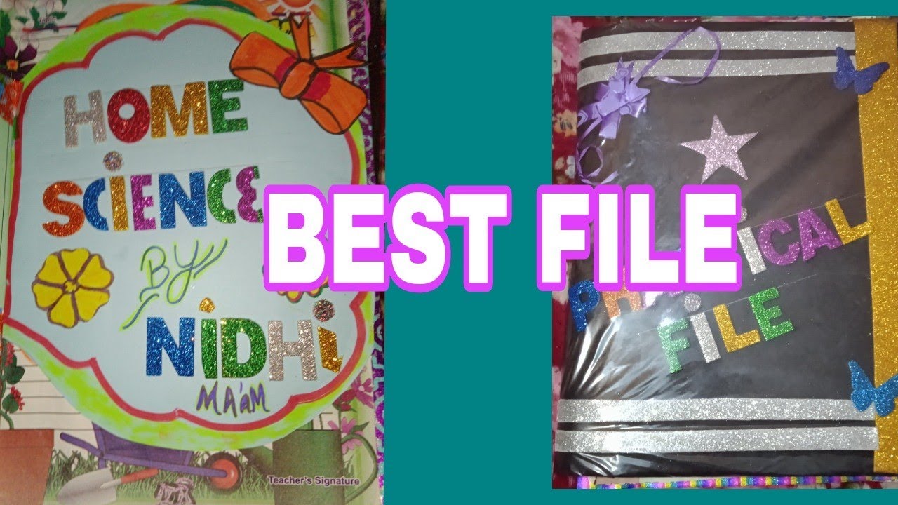 Home science practical file 12th class - YouTube