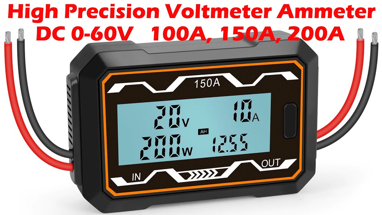 High Precision Voltmeter Ammeter DC 0 60V. Power Analyzer Battery ...