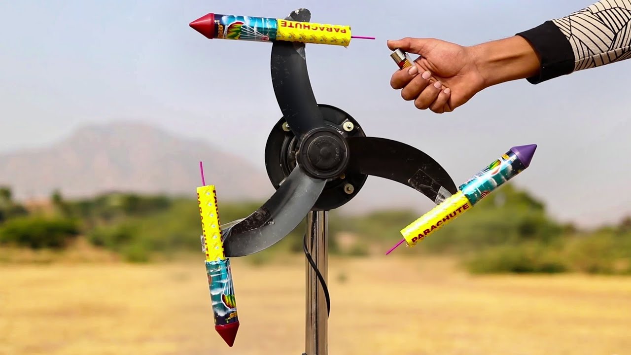 Rocket on a table fan - Top Awesome experiment 2019 - YouTube