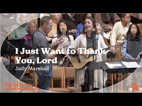 I Just Want to Thank You, Lord - Judy Marshall - YouTube