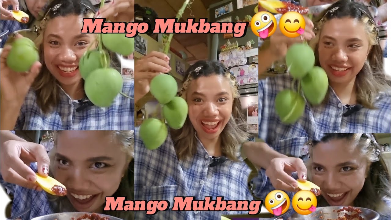 Mango Mukbang with Chili Sauce - YouTube