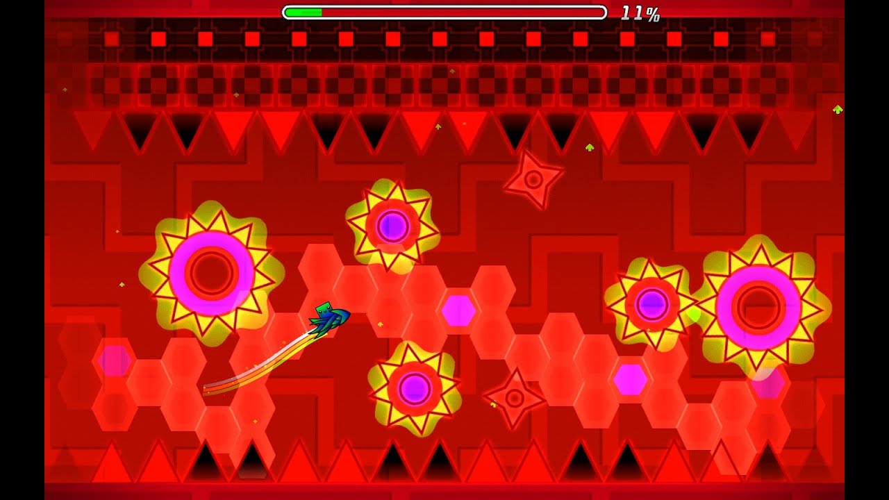 [75hz/240fps] Red World 100% (Extreme Demon) by saRy. Geometry Dash ...