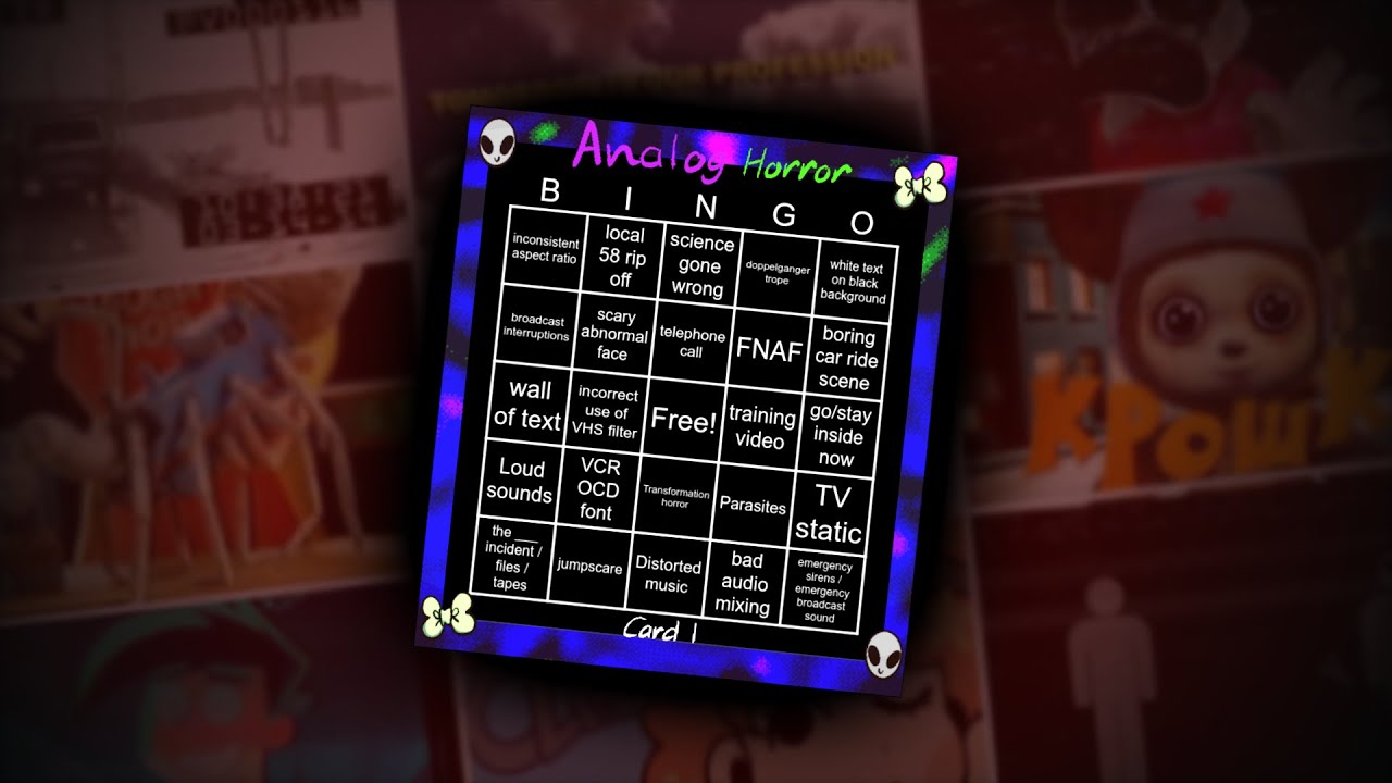 I Made an Analog Horror Bingo Game - YouTube