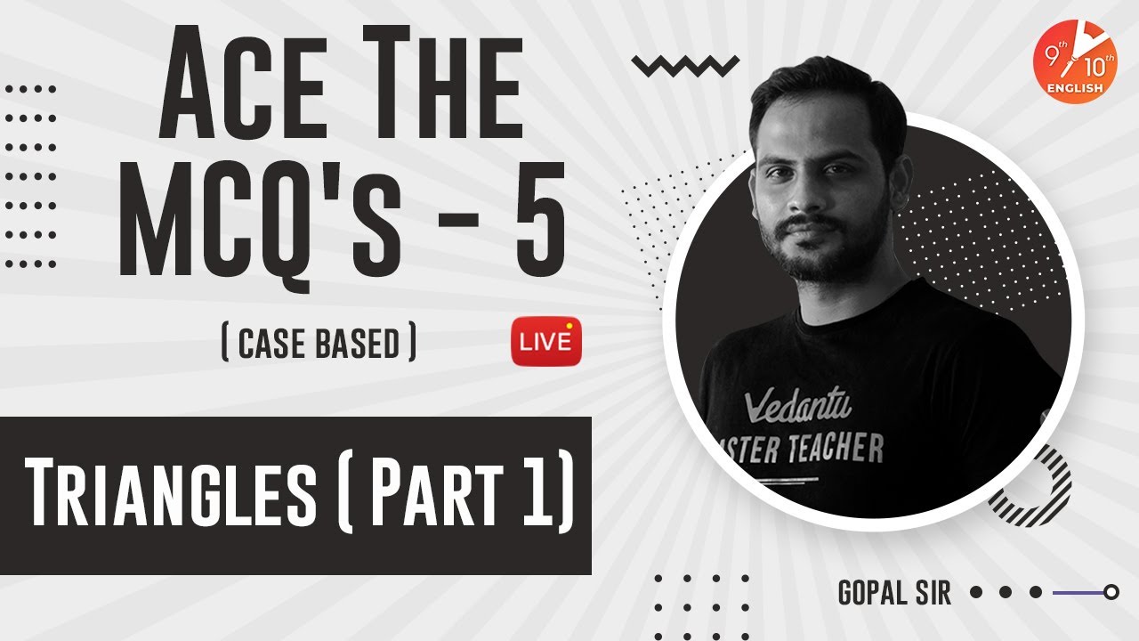 Case Study Based Questions - Triangles(Part 1) L-5 | CBSE Class 10 ...
