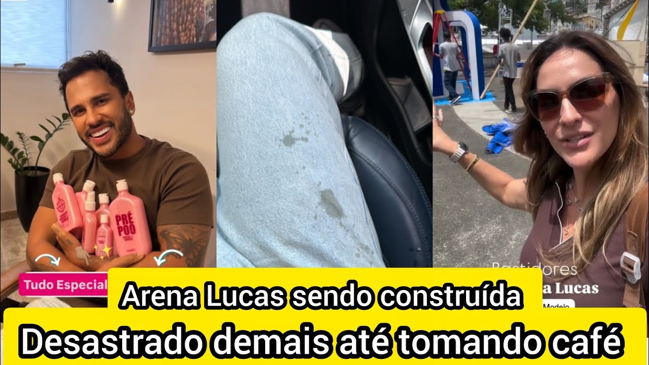 Lucas Guimarães mostra parte de sua equipe na montagem da arena pra ...