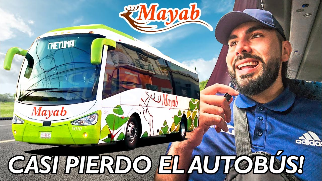 Llegué a Playa del Carmen con 60 PESOS! | Autobuses Mayab Review #128 ...