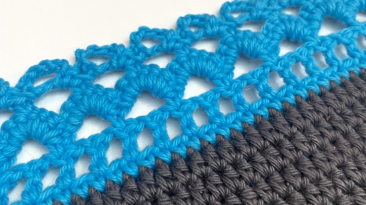 Learn to Crochet CHAIN WAVE EDGE #crochettutorial - YouTube