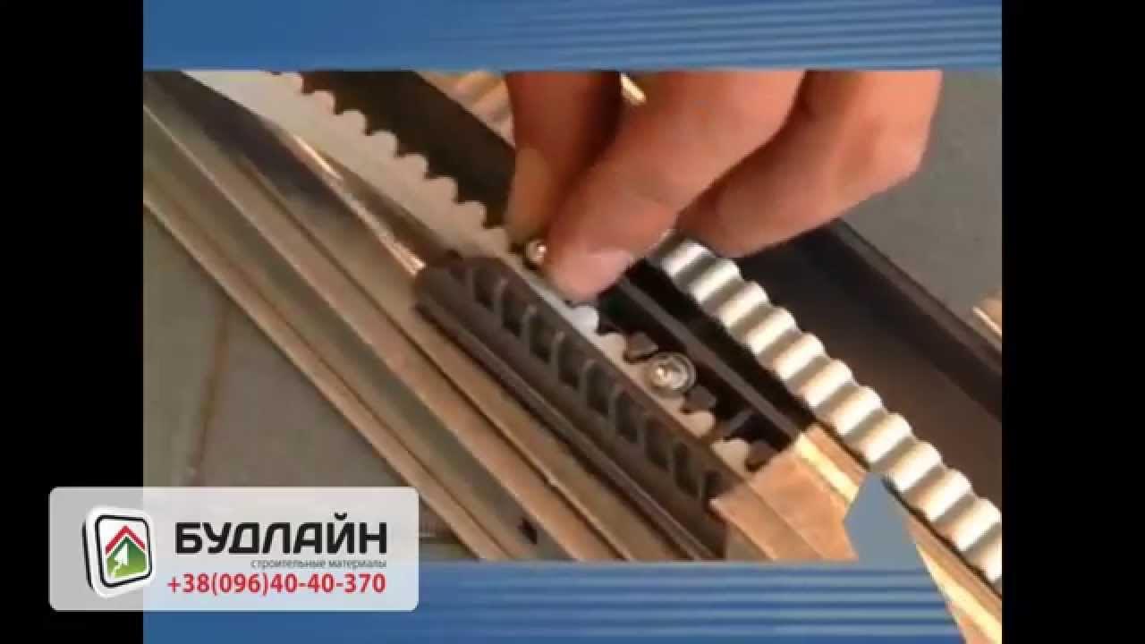 Монтаж секционных ворот Алютех - инструменты и тонкости монтажа - YouTube