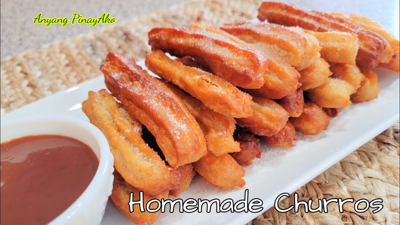 Churros and Chocolate Sauce Recipe | Meryendang Pinoy | Pagkaing Pinoy ...