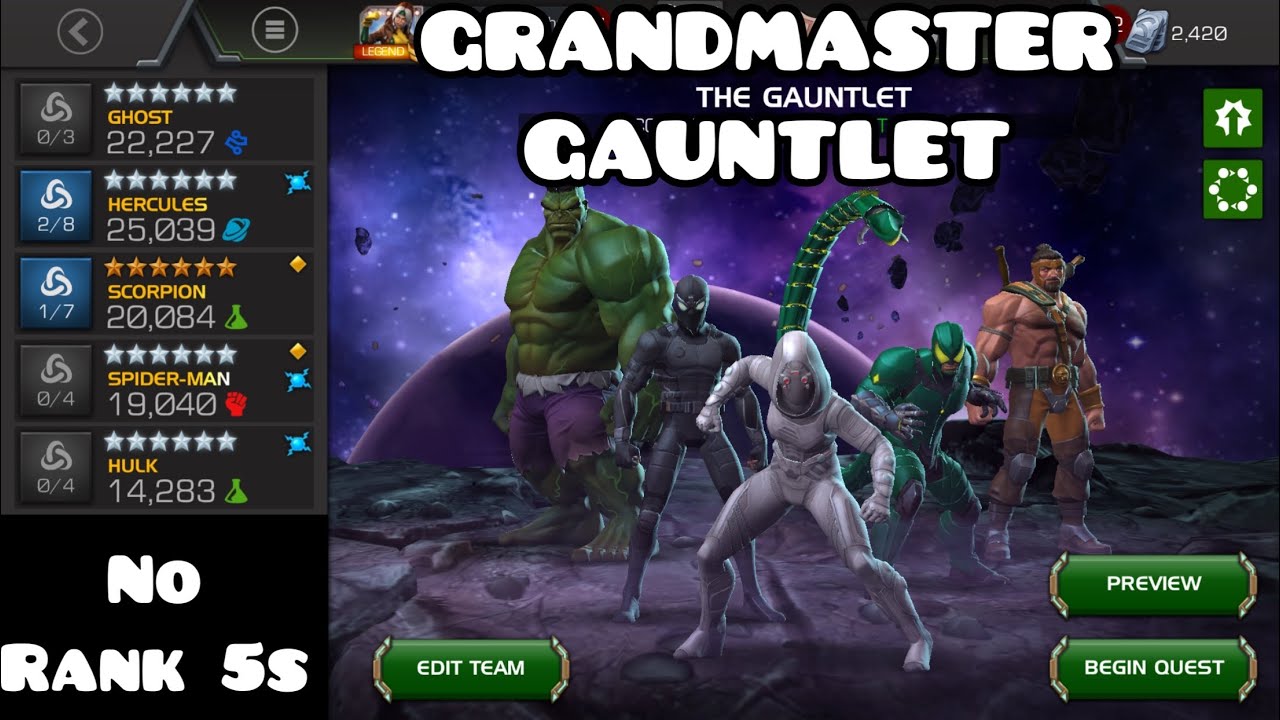 Grandmaster Gauntlet - Recoil, NO RANK 5s! (Time stamps) - YouTube